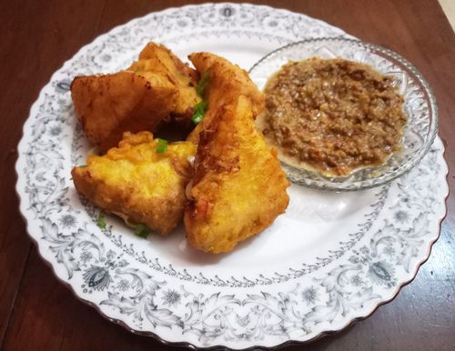Deep Fried Stuffed Tofu with Peanut Sauce | Wondercook